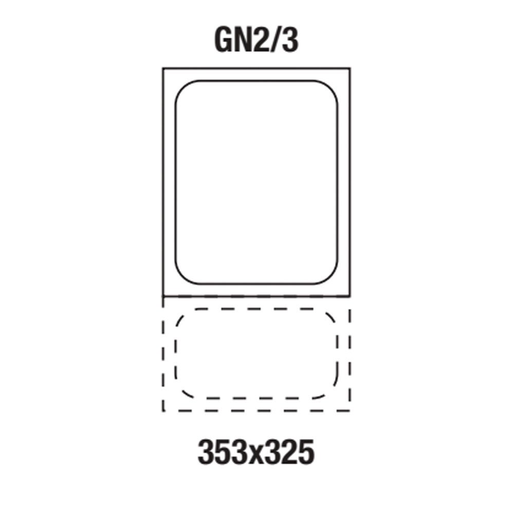 Bac inox h. 40mm gastronorm - cap. 3,1l. (2/3-40) - France Gastro Europe Bac inox h. 40mm gastronorm - cap. 3,1l. (2/3-40) - France Gastro Europe